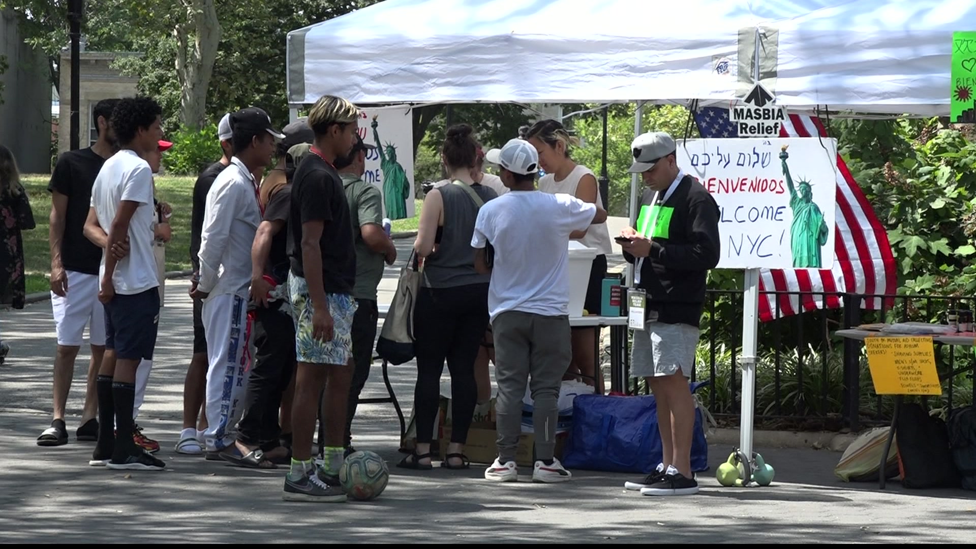 News 12 | Connecticut | Sunset Park Migrant Respite Center Sparks ...