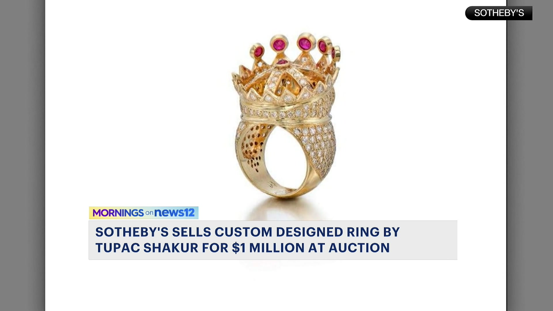 Ring worn by Tupac Shakur in his last public appearance sells for $1 ...