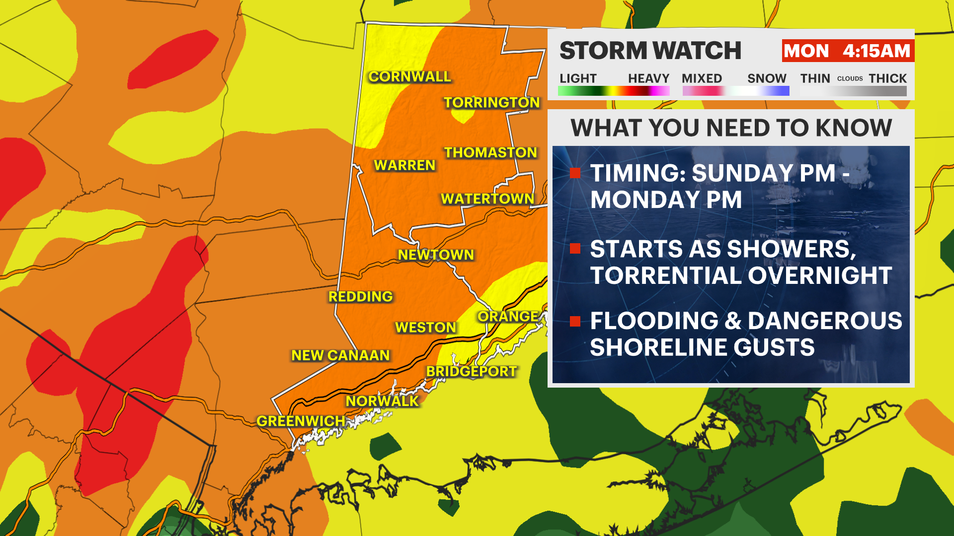 STORM WATCH: Stormy weather expected Sunday night into Monday may cause ...