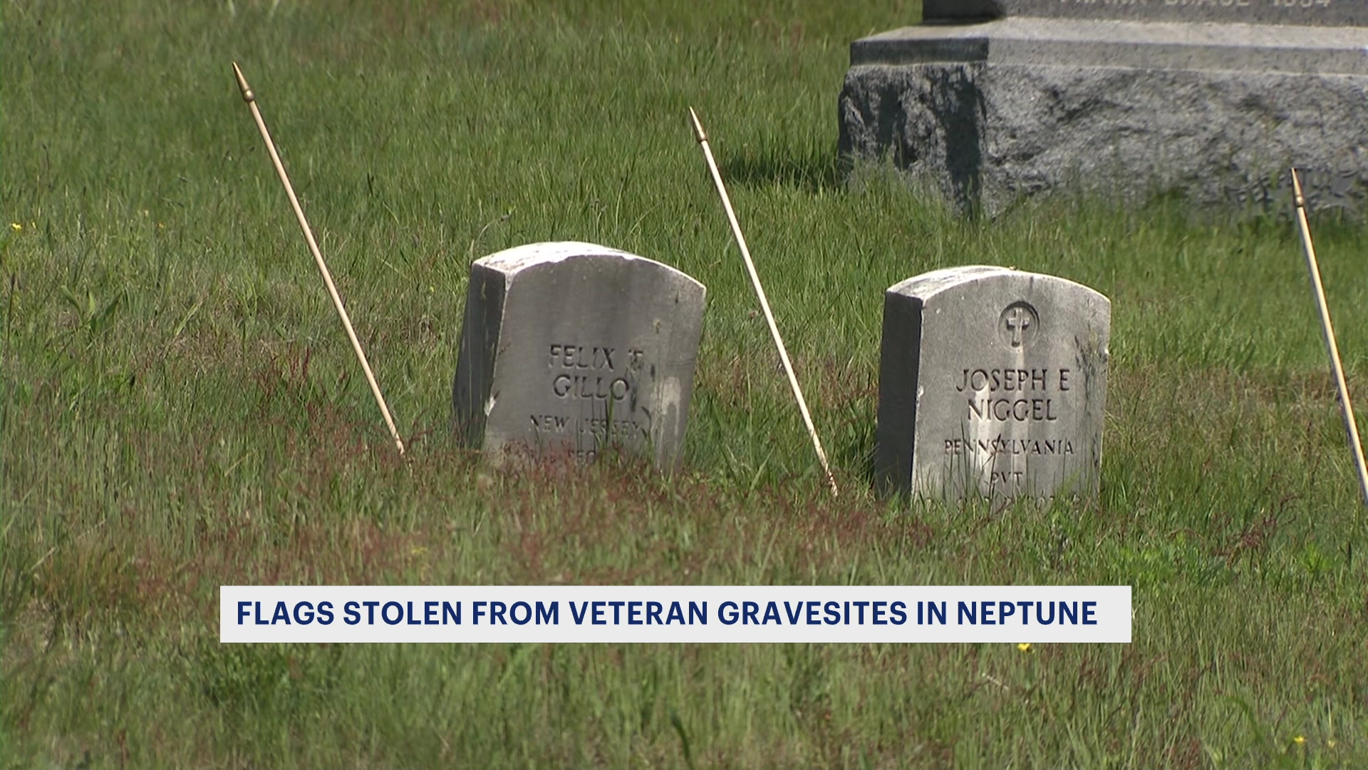 News 12 | Long Island | Vandals steal American flags placed on veterans ...