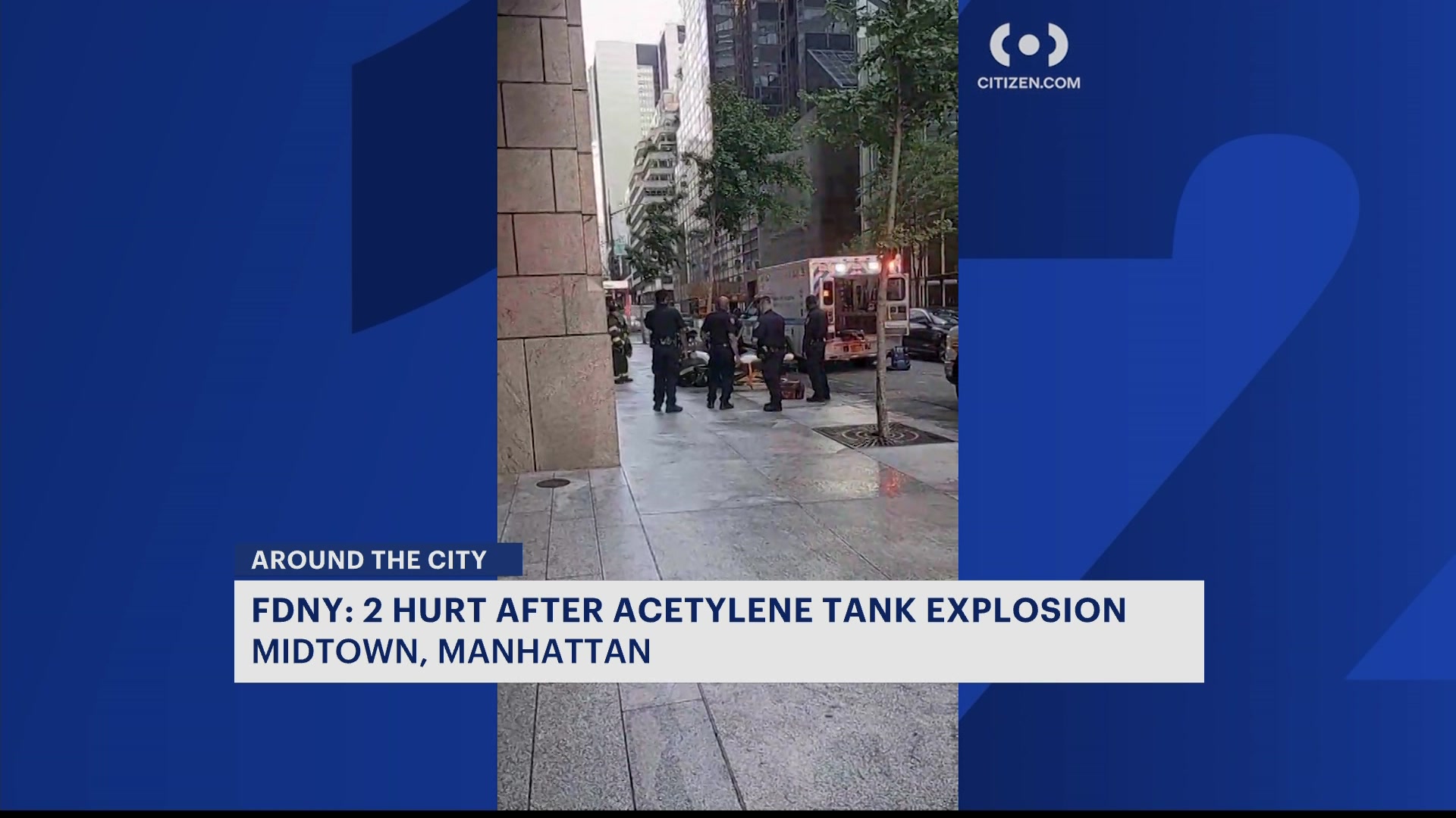 News 12 | Brooklyn | Fdny 2 Hurt In Acetylene Tank Leak At Midtown Building