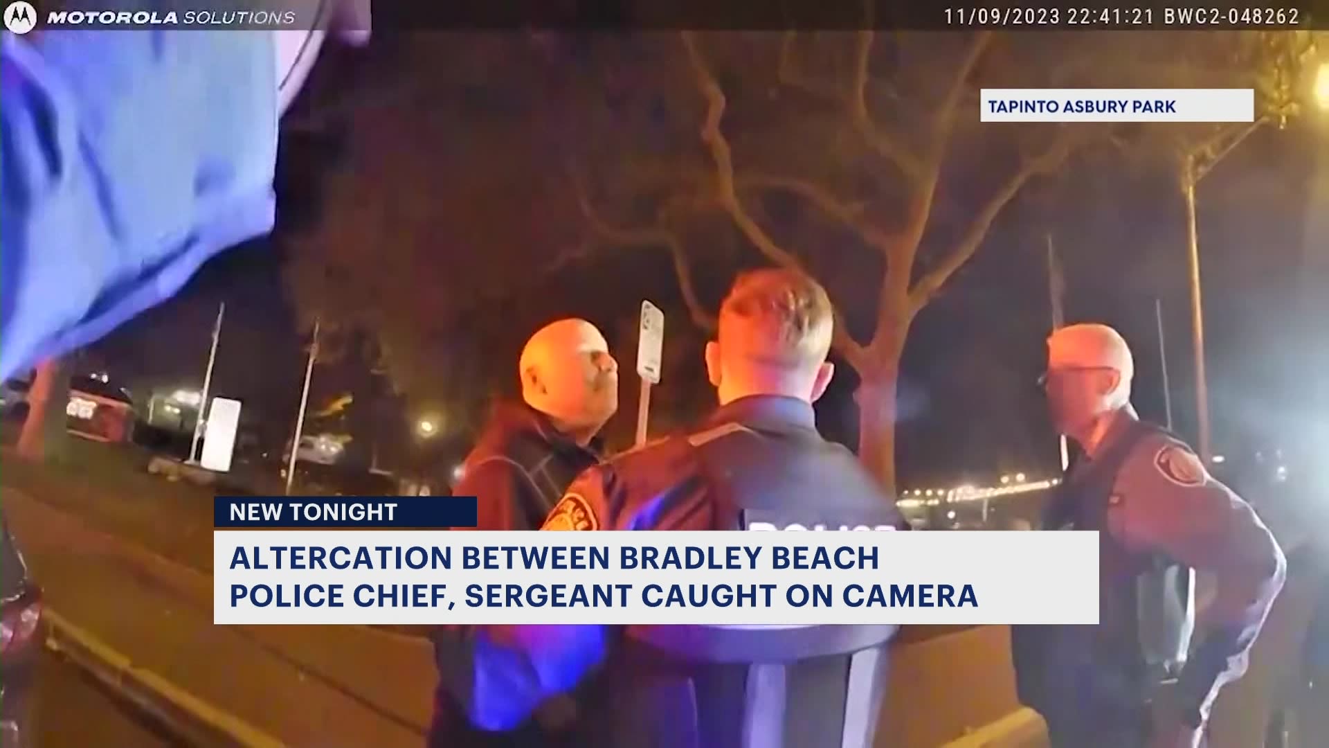 Altercation between Bradley Beach police chief, sergeant caught on camera