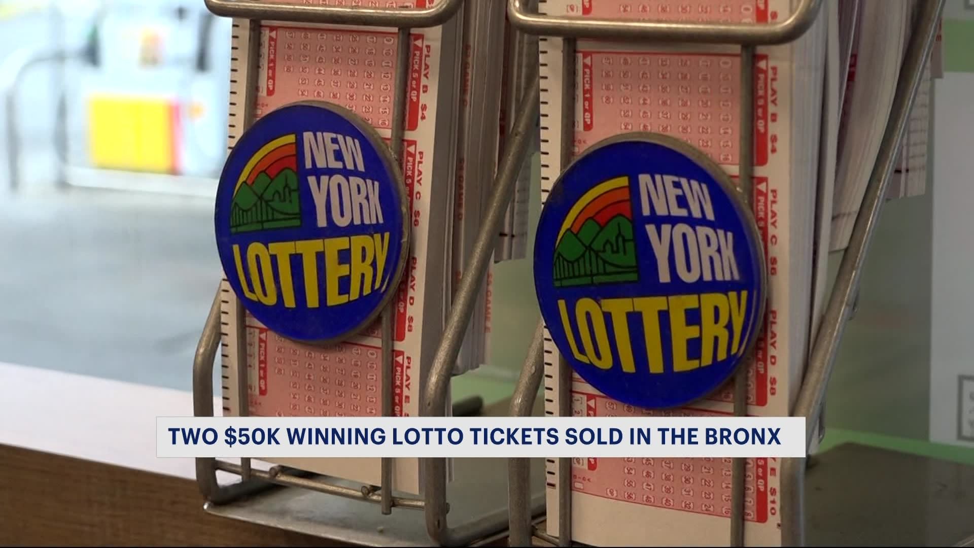 Pair of prize-winning lotto tickets worth $50,000 each sold in the Bronx