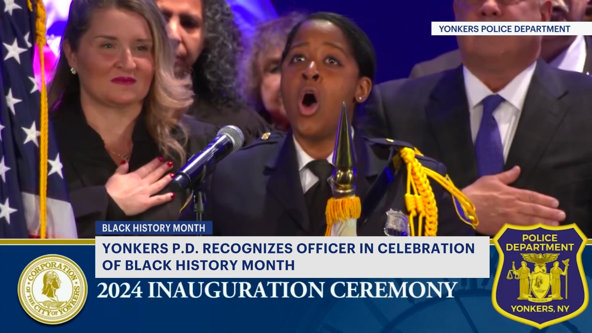 Yonkers officer who sings at nearly every formal police department ...