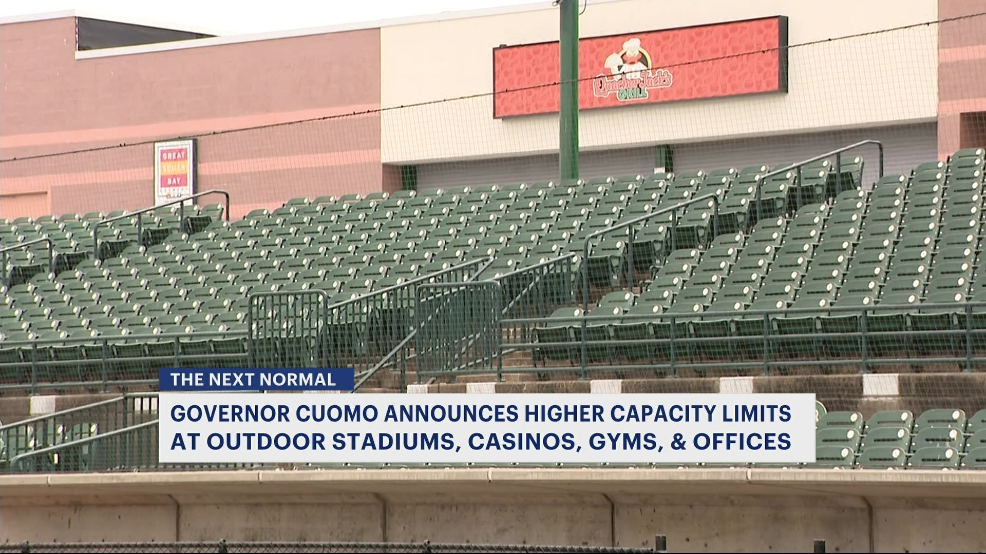 Long Island Ducks ballpark among venues with new increased capacity limits