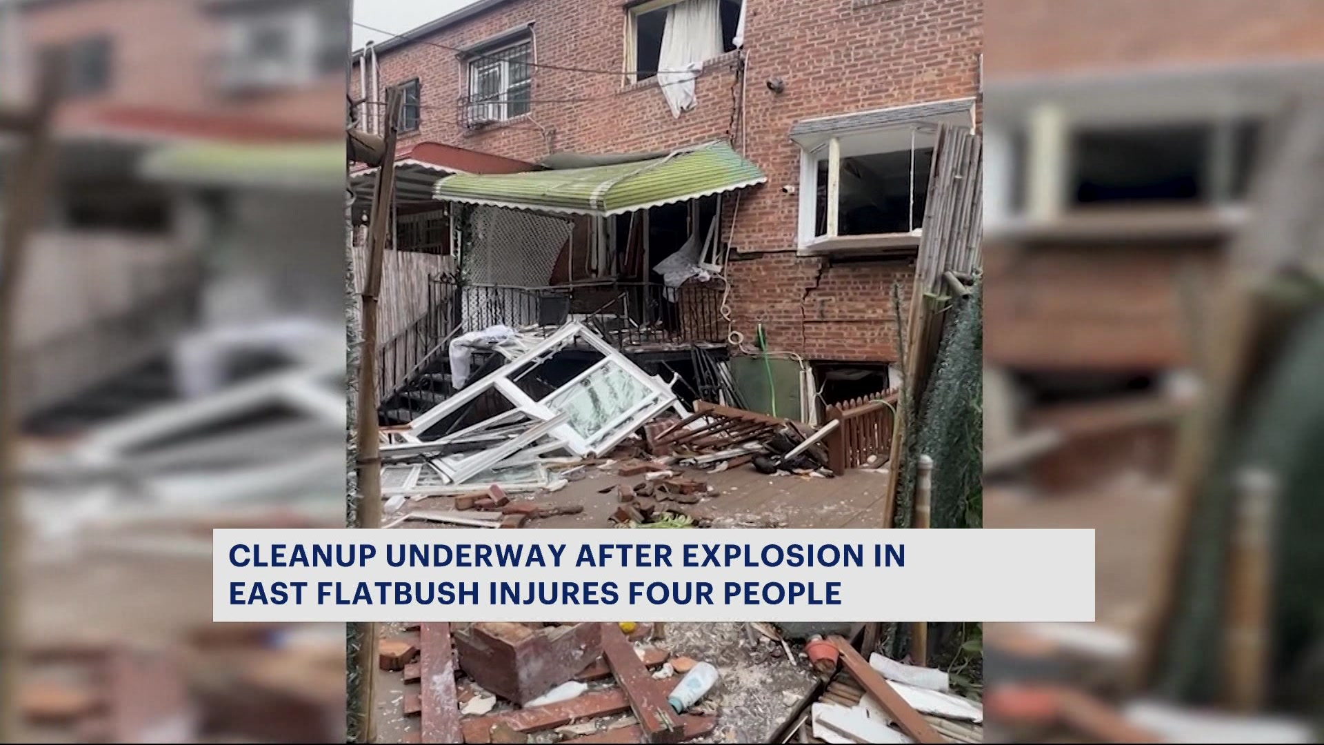 FDNY: 4 people injured in basement explosion in East Flatbush