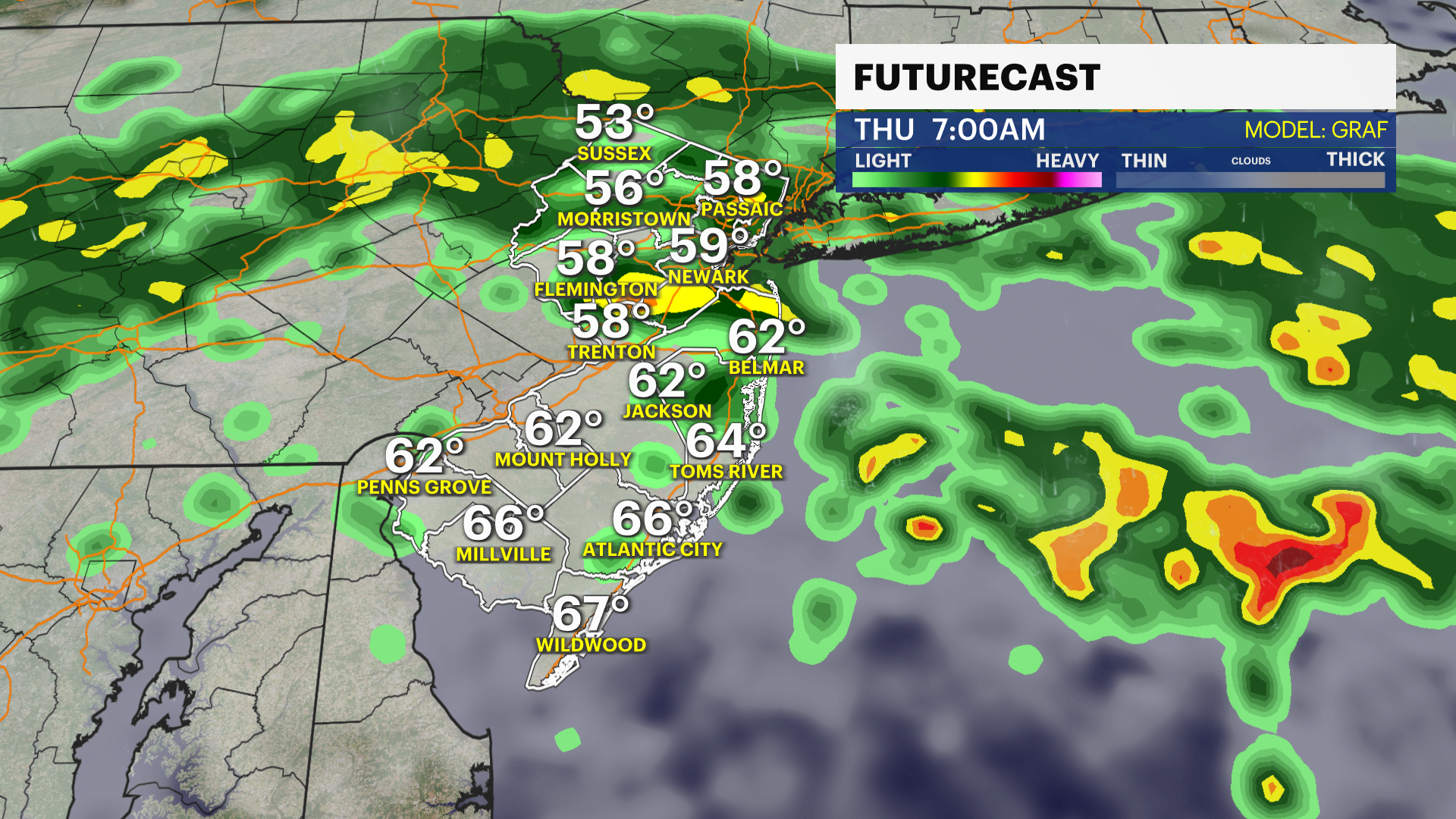 STORM WATCH: Morning showers today in New Jersey with rain and possible ...