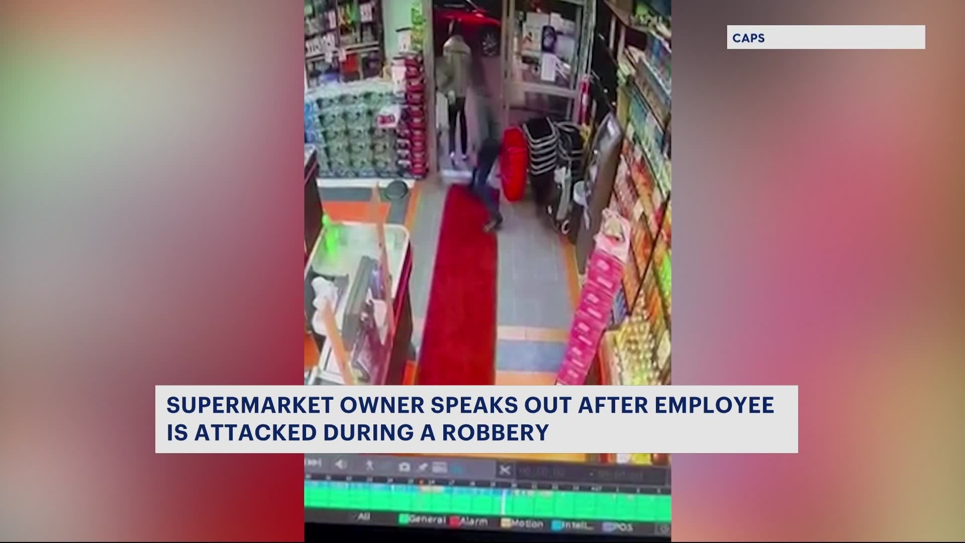 NYPD: Knifepoint supermarket robbery caught on camera