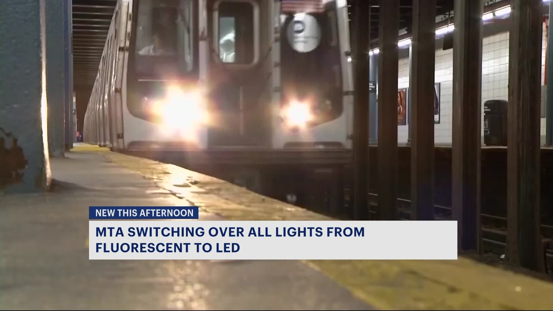MTA to swap fluorescent lights for LED bulbs at all subway stations by 2026