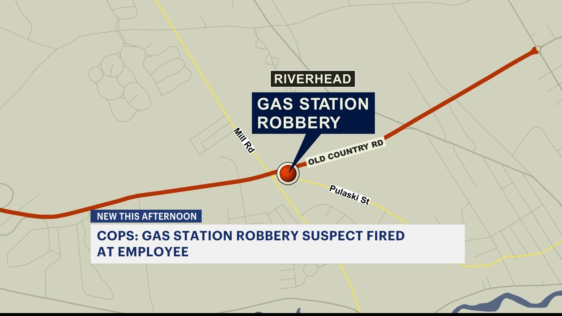 Police: Robbery suspect opens fire on gas station employee in Riverhead