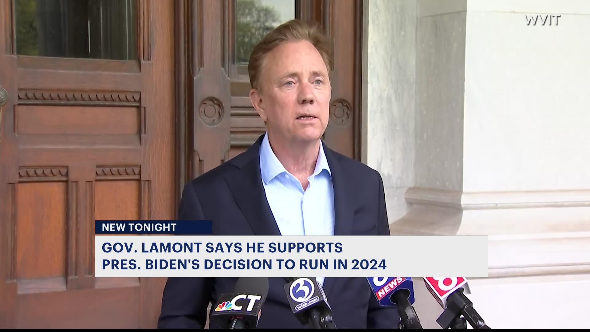 'I'm proud to endorse him.' Gov. Lamont shows support for President Biden's reelection campaign