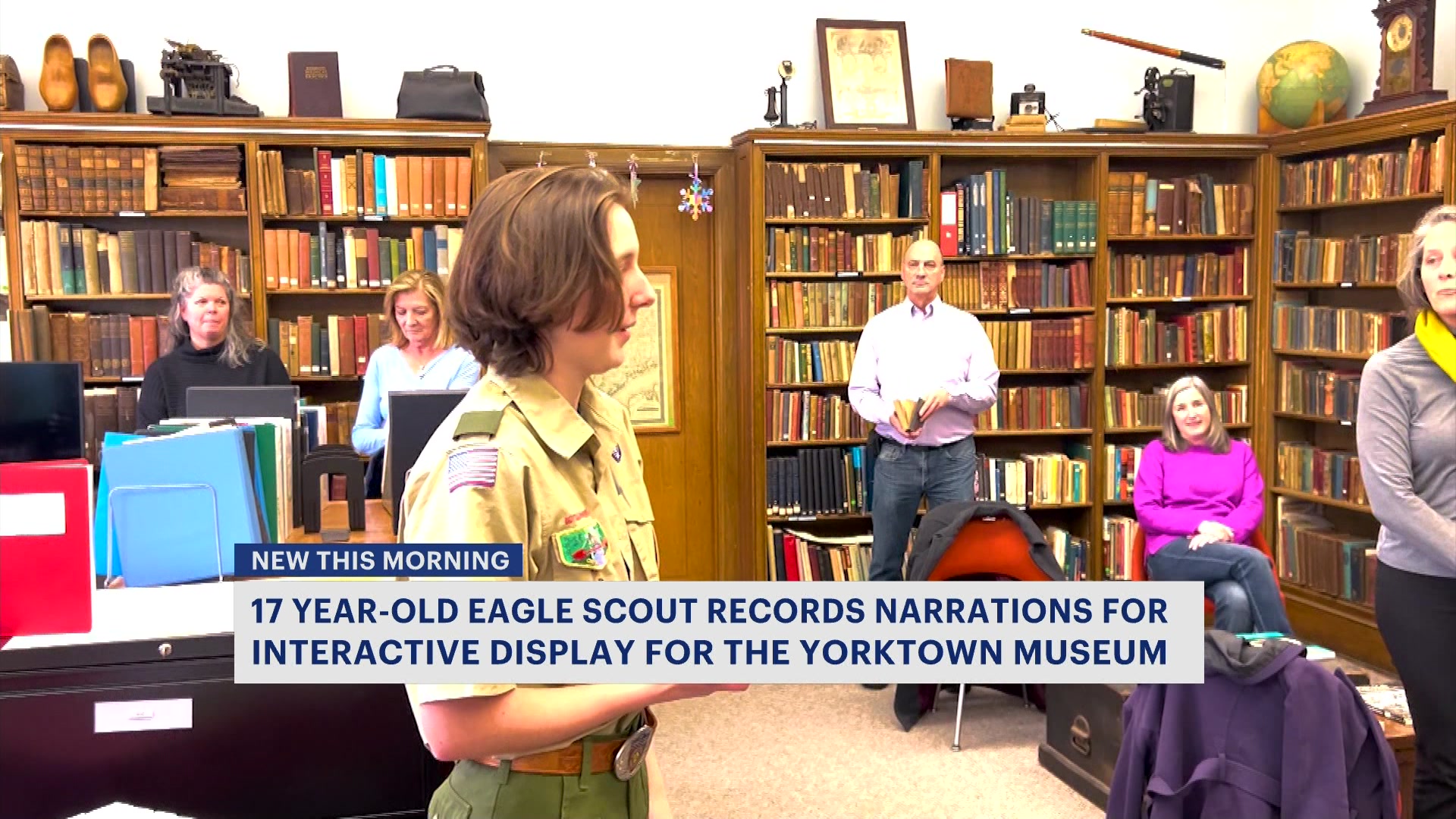 News 12 | Westchester | Eagle Scout Kelly Griffiths brings history to ...