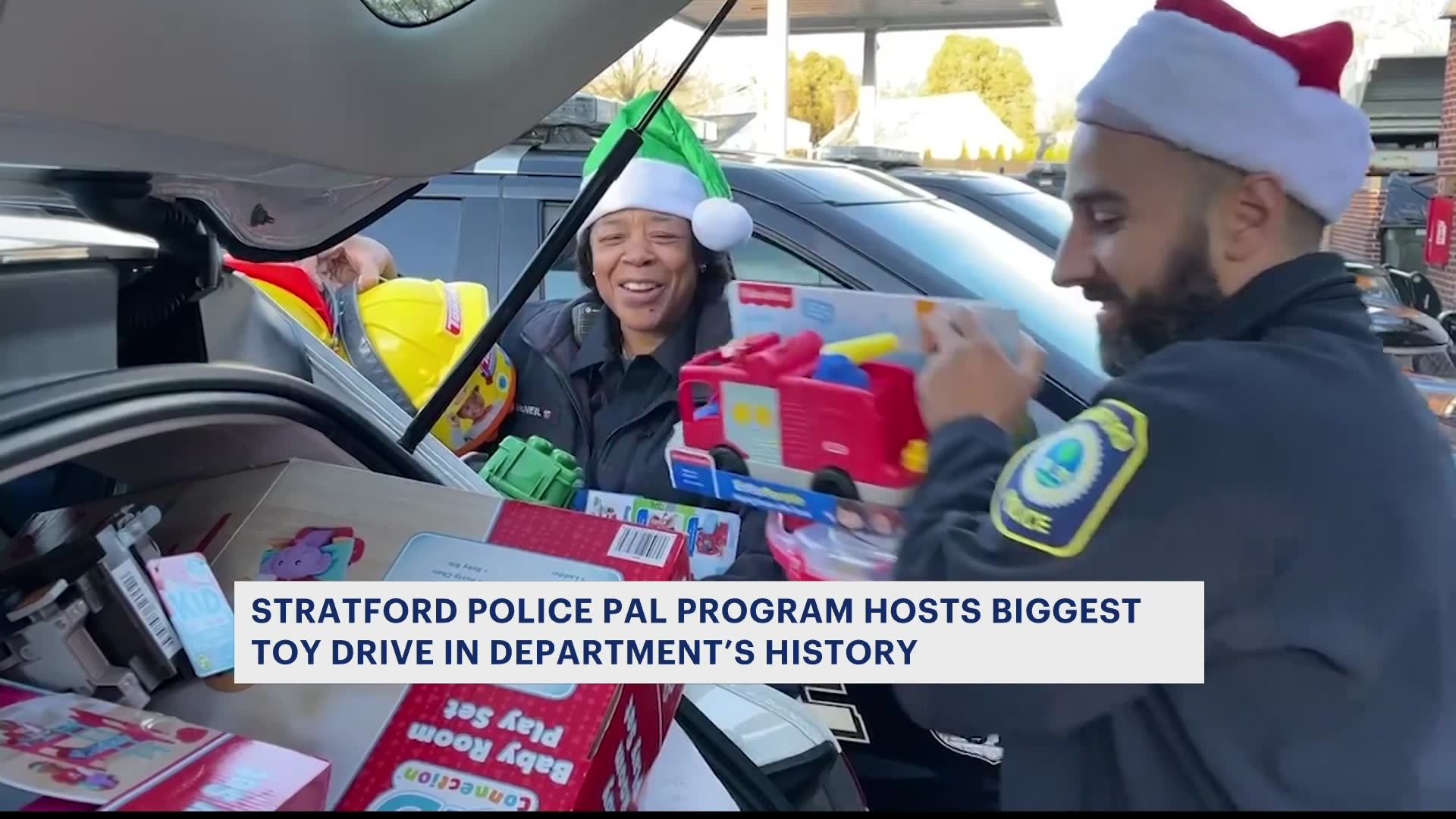 Stratford Police Department celebrates biggest toy drive in department ...