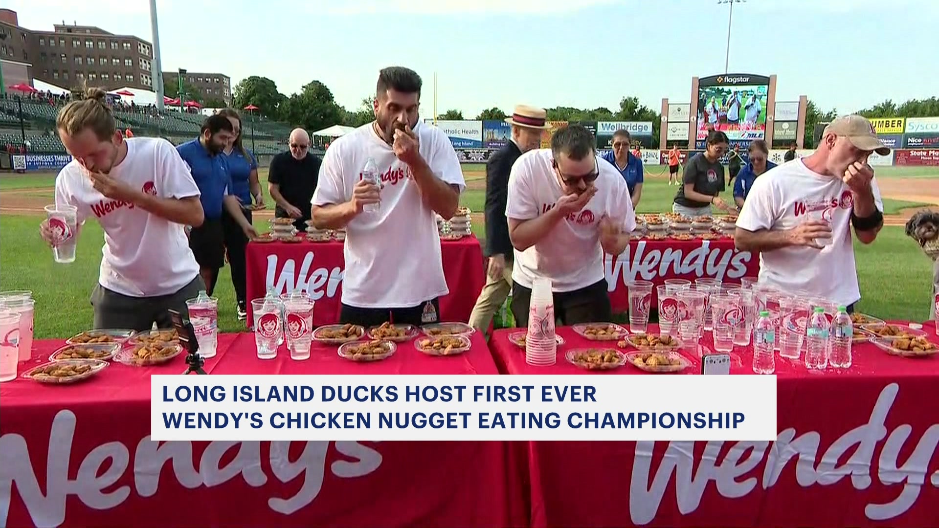 LI Ducks host inaugural Wendy's Chicken Nugget Eating Championship
