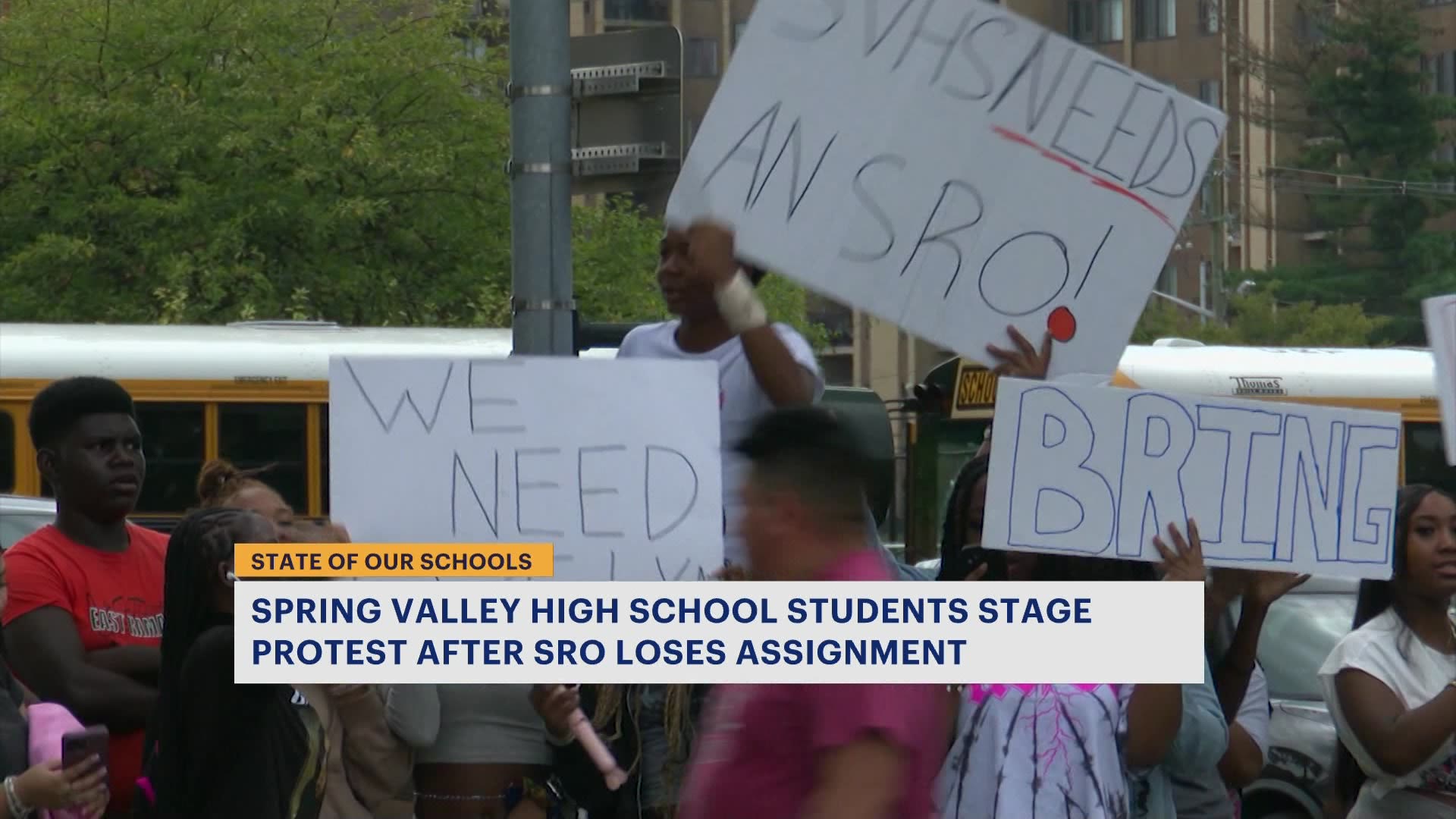 Spring Valley High School students rally for return of school resource ...