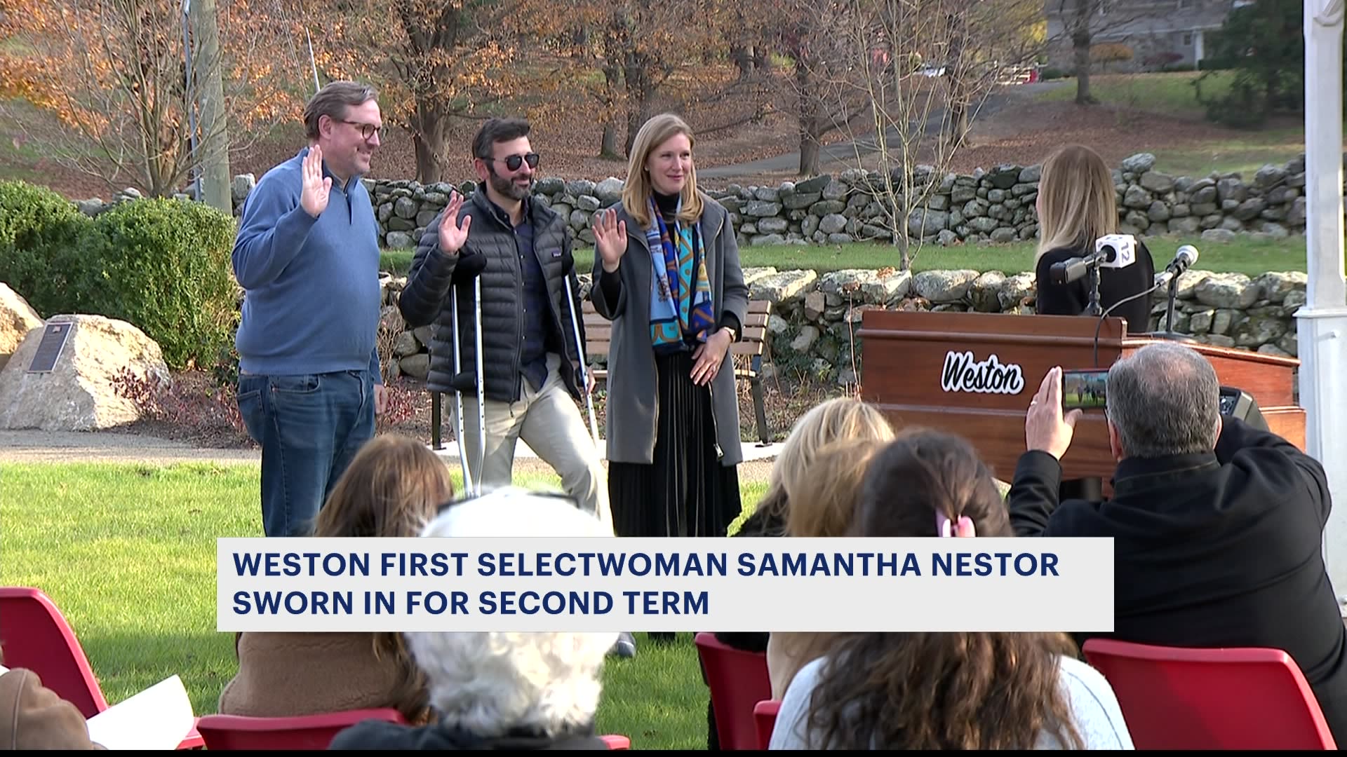 Weston's newly elected officials sworn in by Lt. Gov. Bysiewicz
