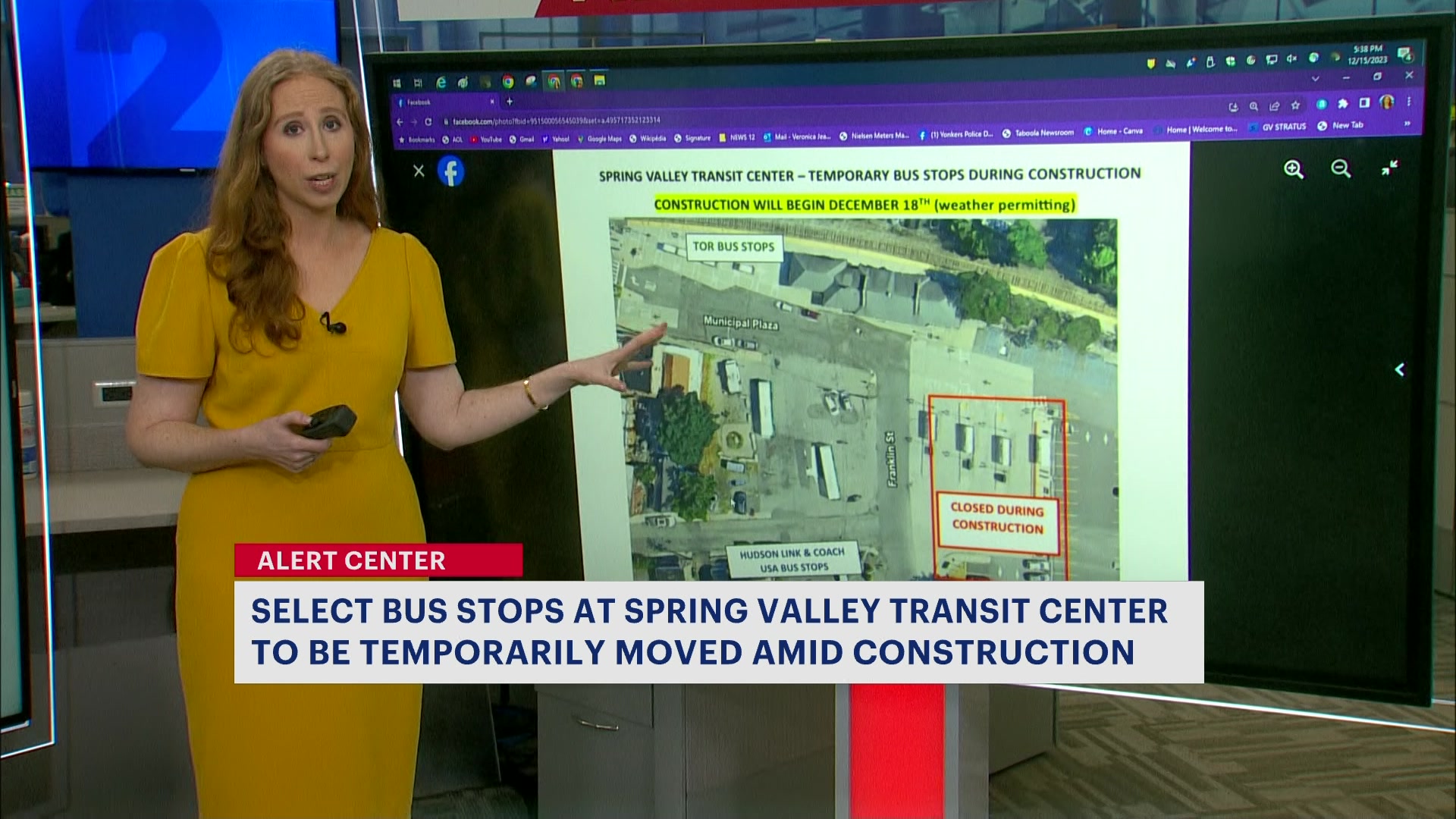 Spring Valley Transit Center bus stops temporarily moving