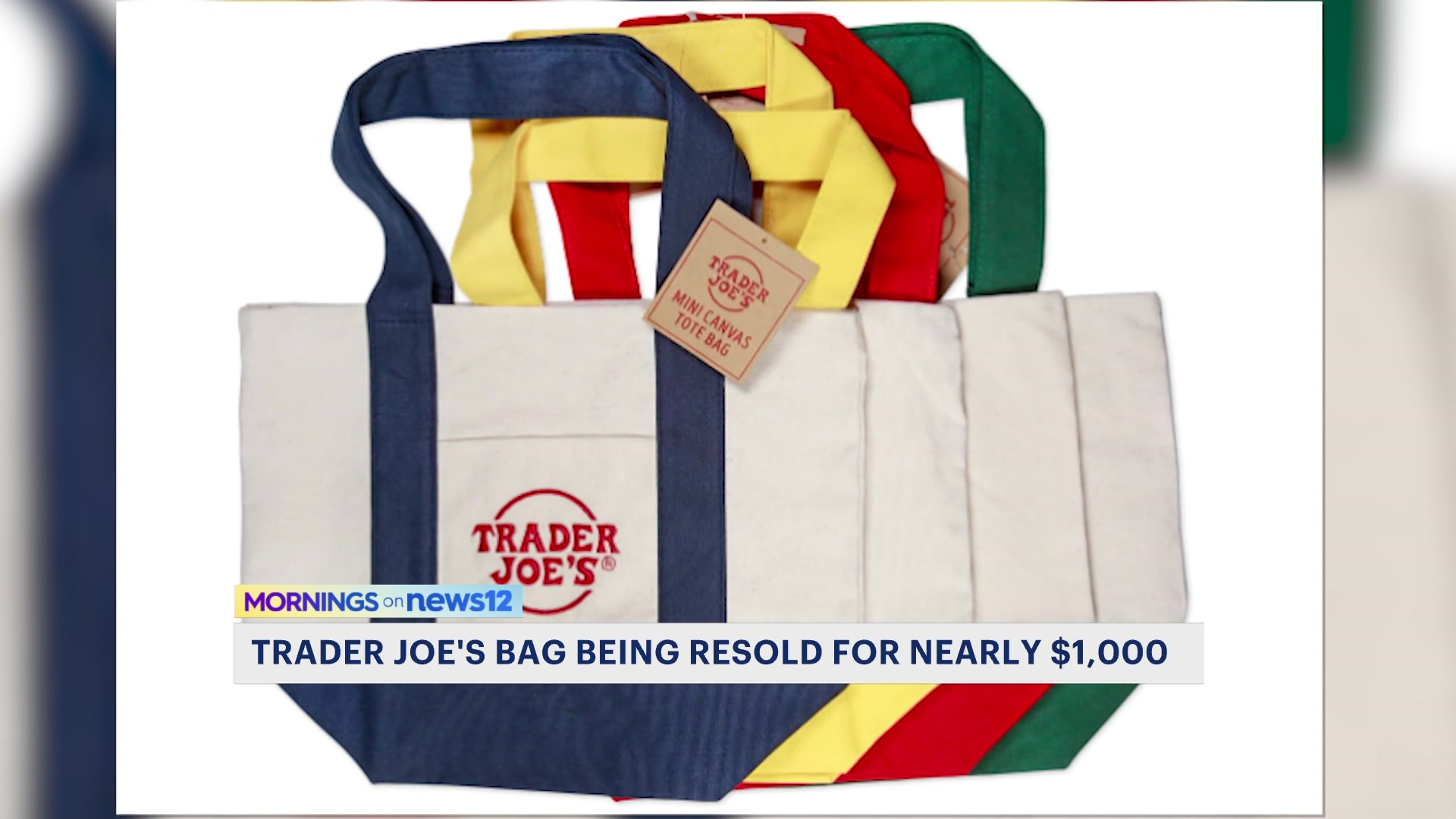 Trader Joe's viral canvas totes being resold for nearly $1,000 on eBay