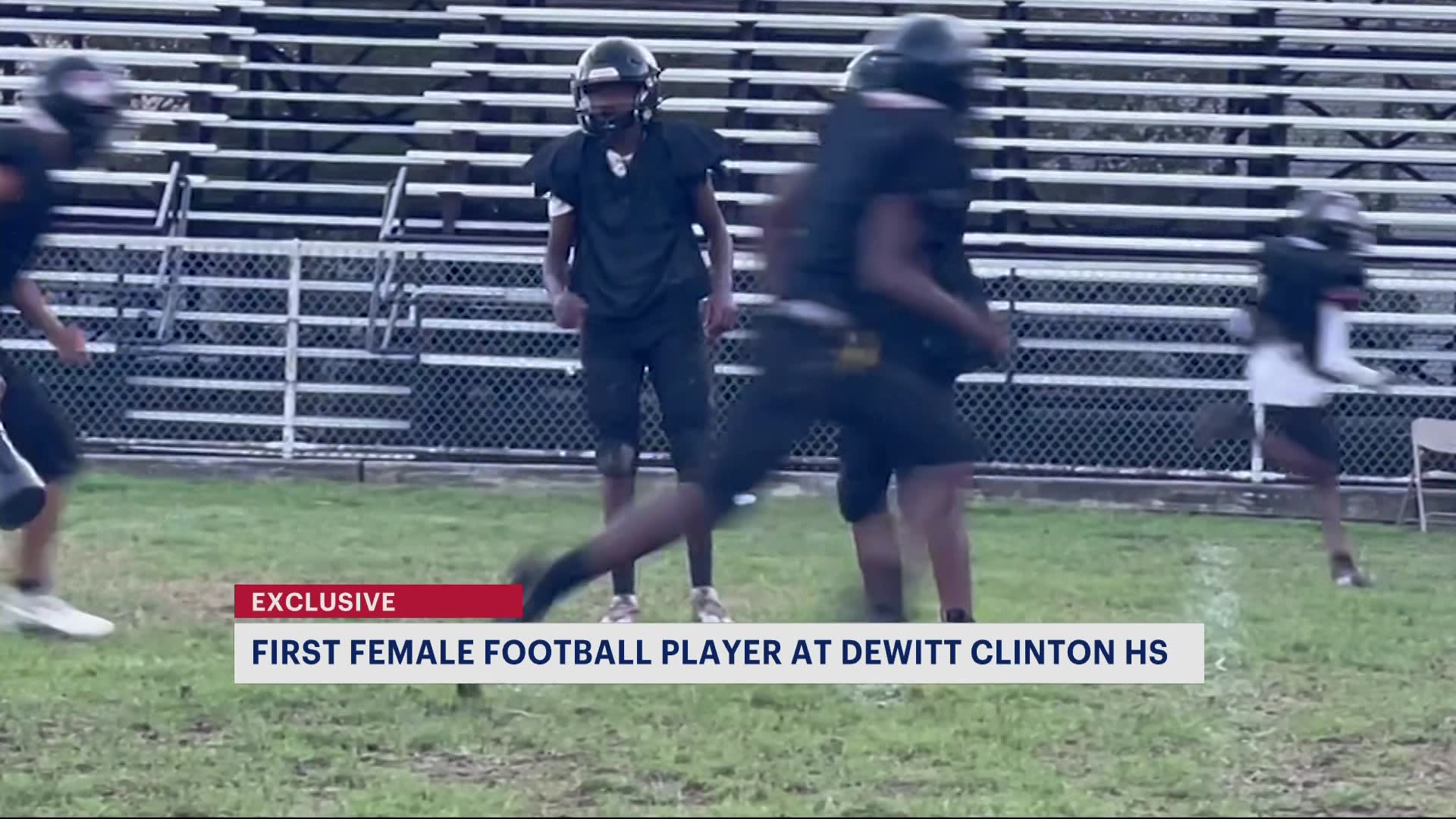 Teenage girl breaks barriers joining Dewitt Clinton football team