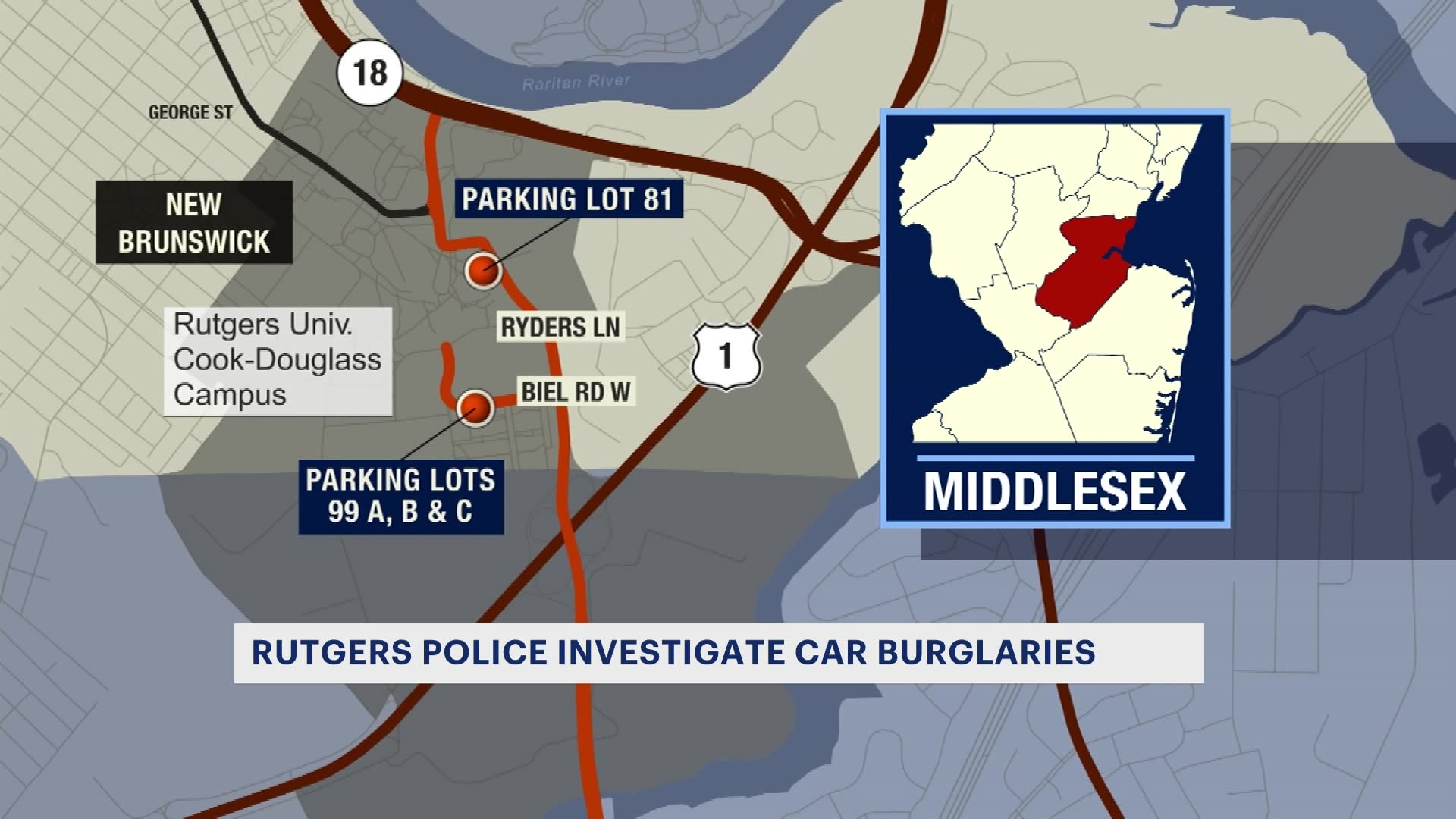 Rutgers police investigate several car burglaries near New Brunswick campus
