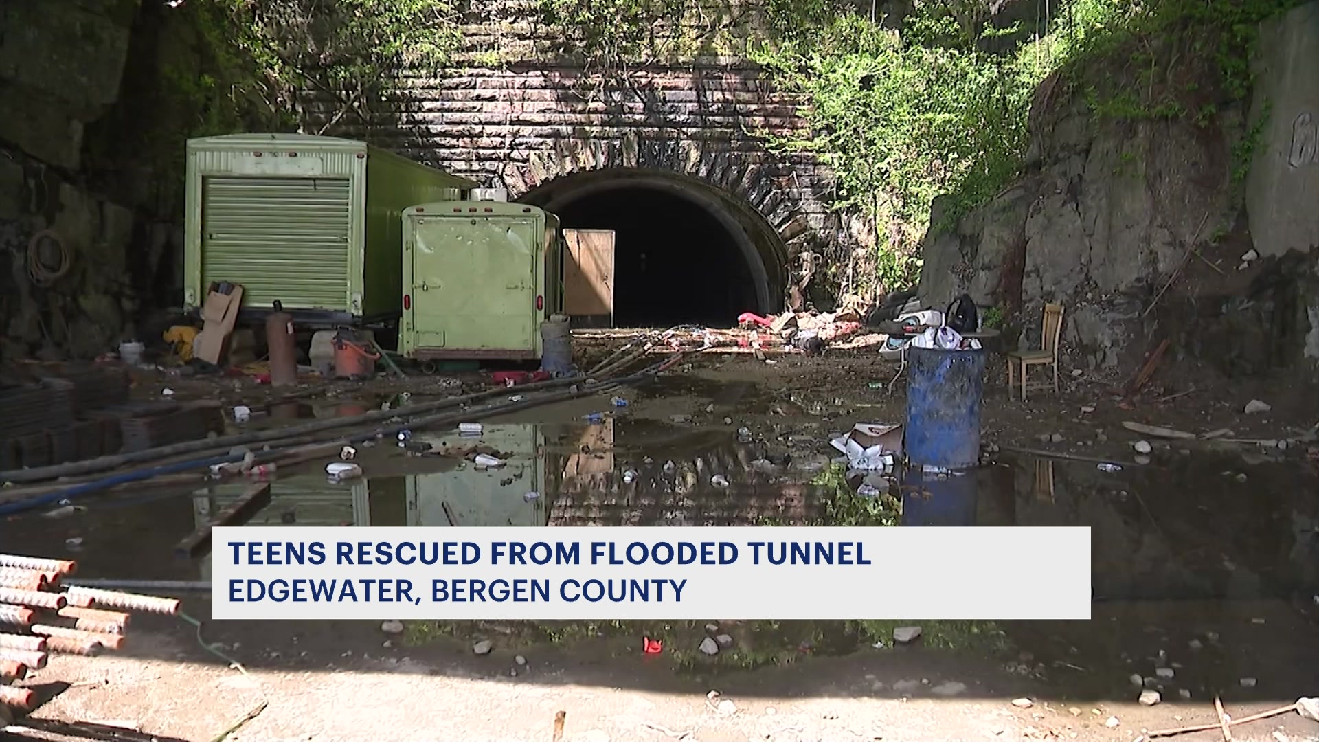 Edgewater firefighters rescue teens from flooded rail tunnel known as ...