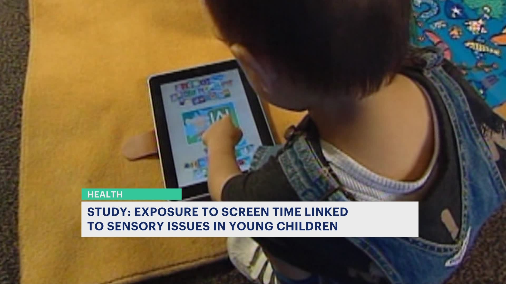 Study: Video screen exposure linked to sensory issues in young children