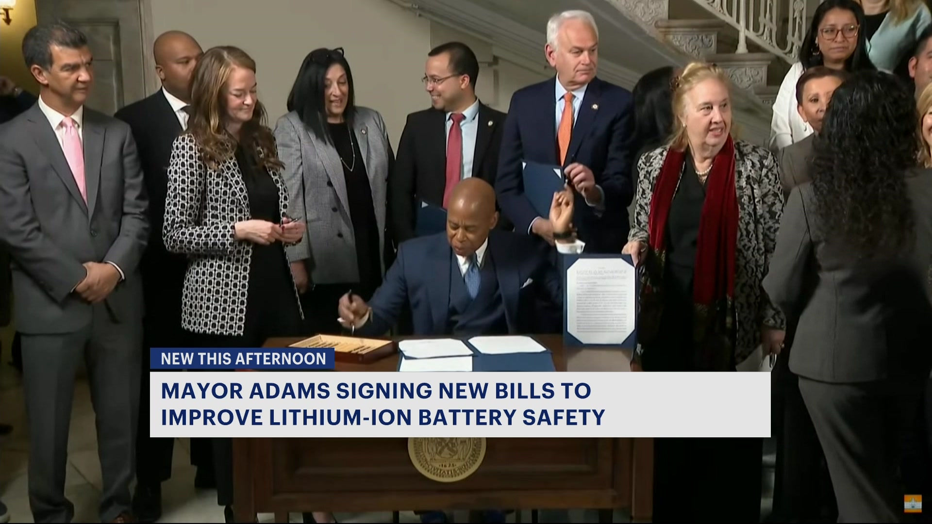 Mayor Adams signs 5 new bills on lithium ion battery safety in NYC