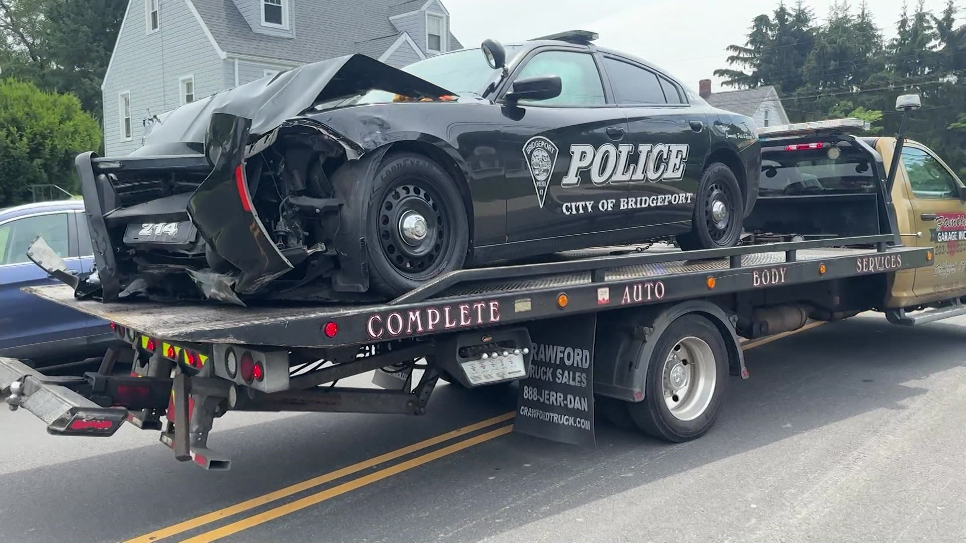 Bridgeport police officer hospitalized after 2-car crash involving ...