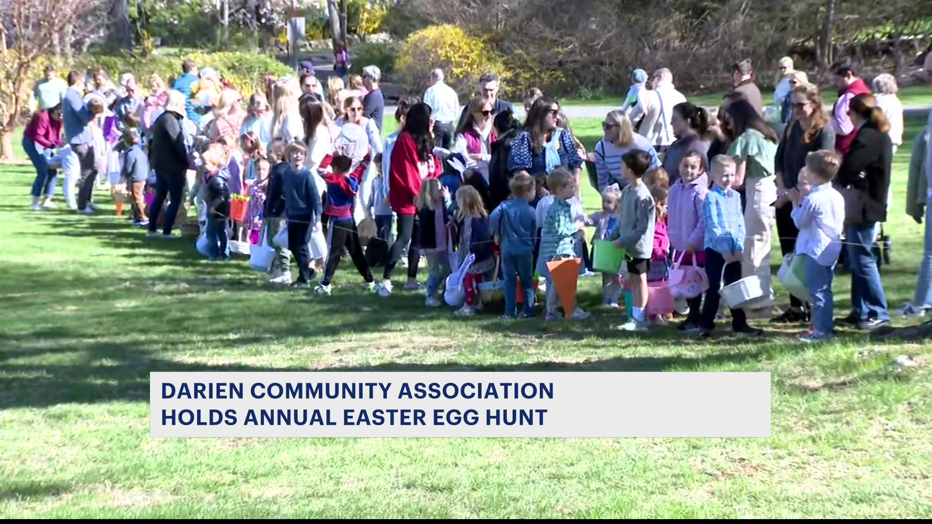 News 12 | Connecticut | Darien kicks off Easter weekend with egg hunt