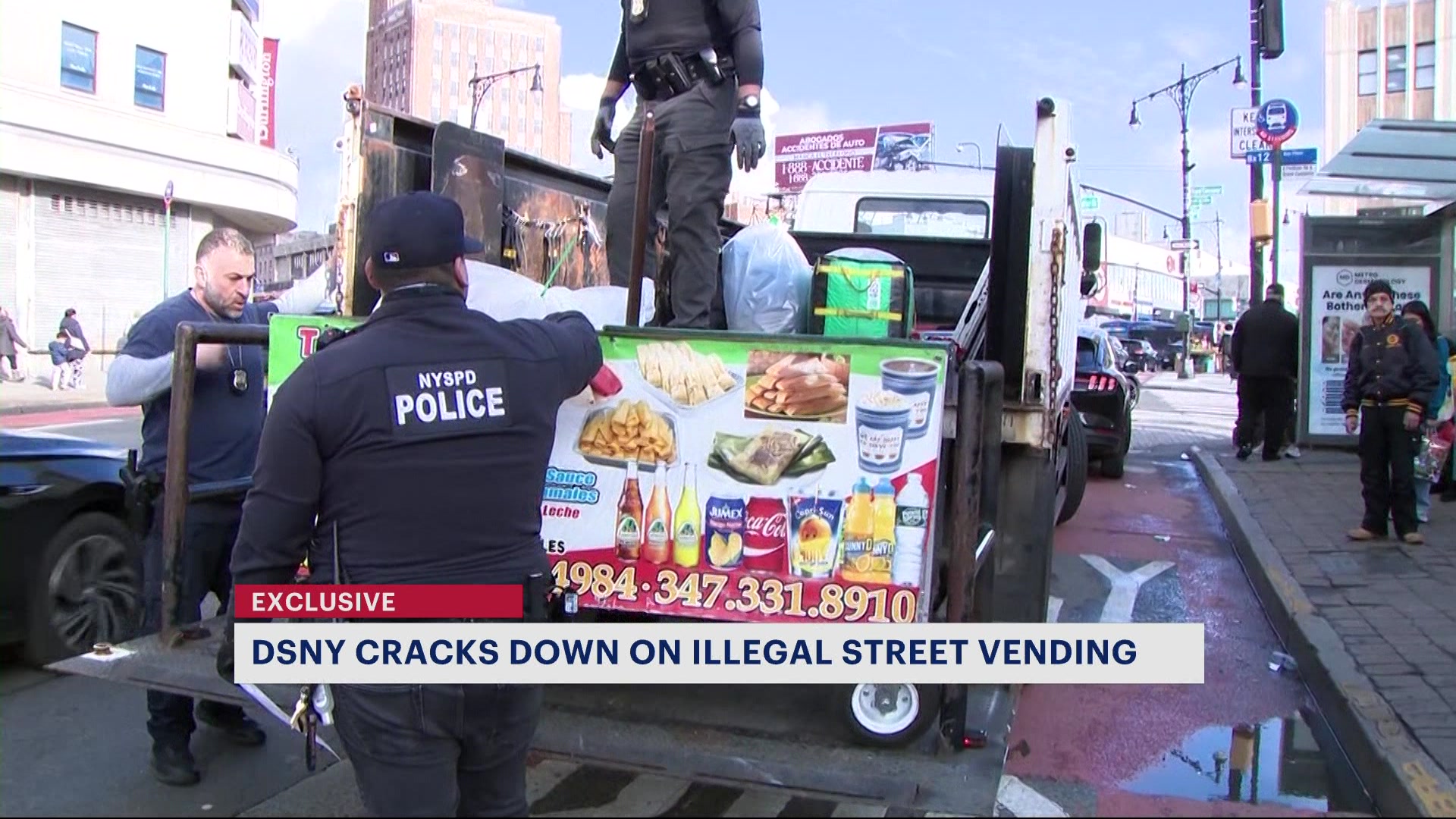 News 12 | The Bronx | Sanitation police ticket, confiscate products ...