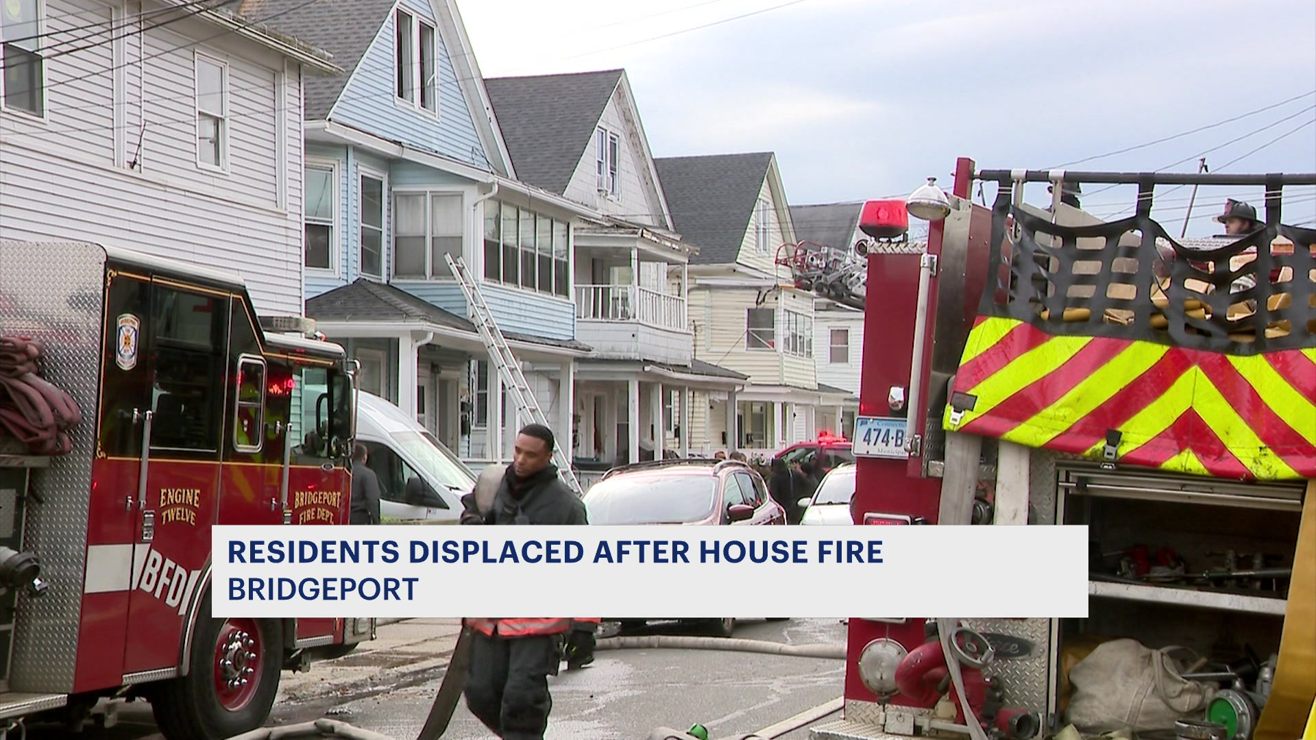 Bridgeport firefighters battle 3-alarm blaze on Cleveland Avenue