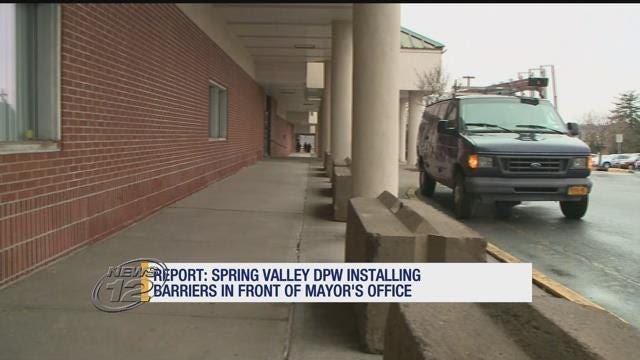 Concrete barriers placed at Spring Valley mayor’s office