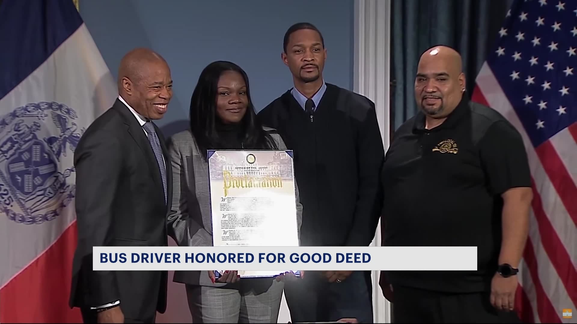 MTA bus driver gets day named in his honor for helping kids