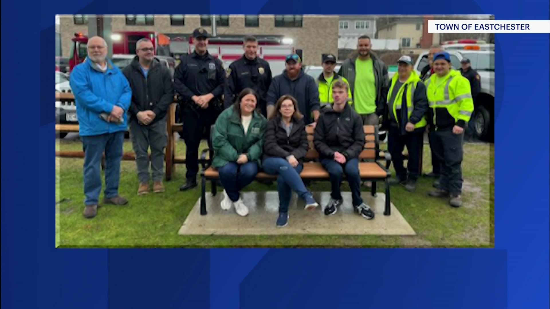Eastchester community honors volunteer with bench dedication