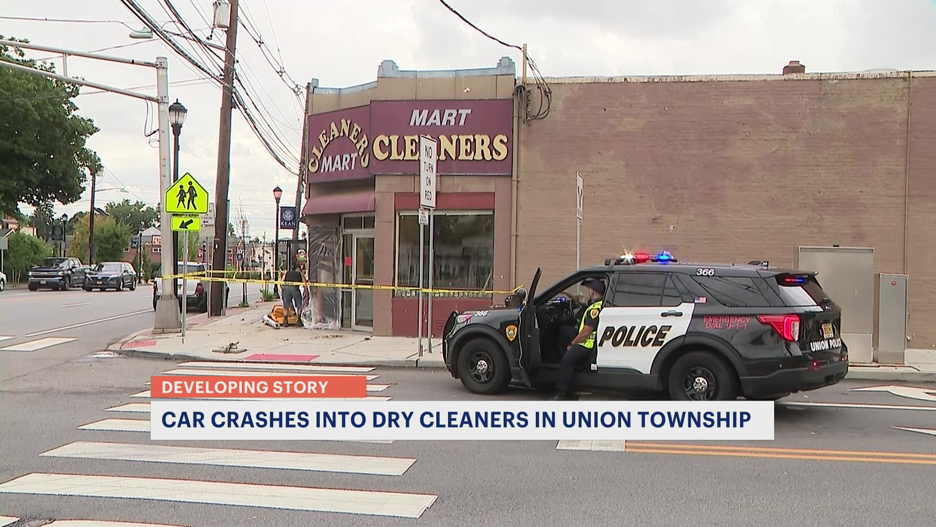 News 12 | Westchester | Police Suv Crashes Into Union Township Dry ...