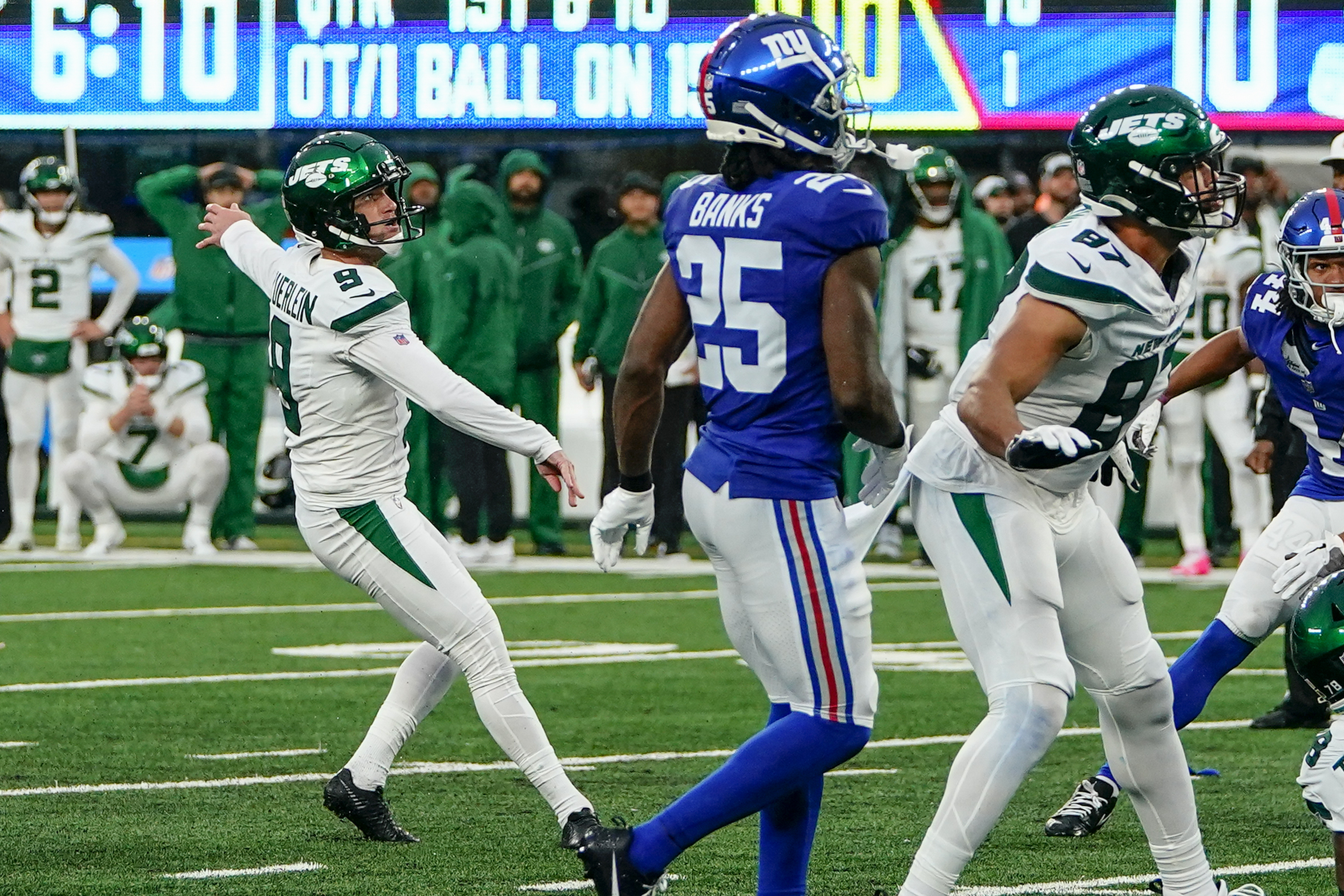 Giants blow late lead in final 24 seconds and lose in overtime to Jets ...