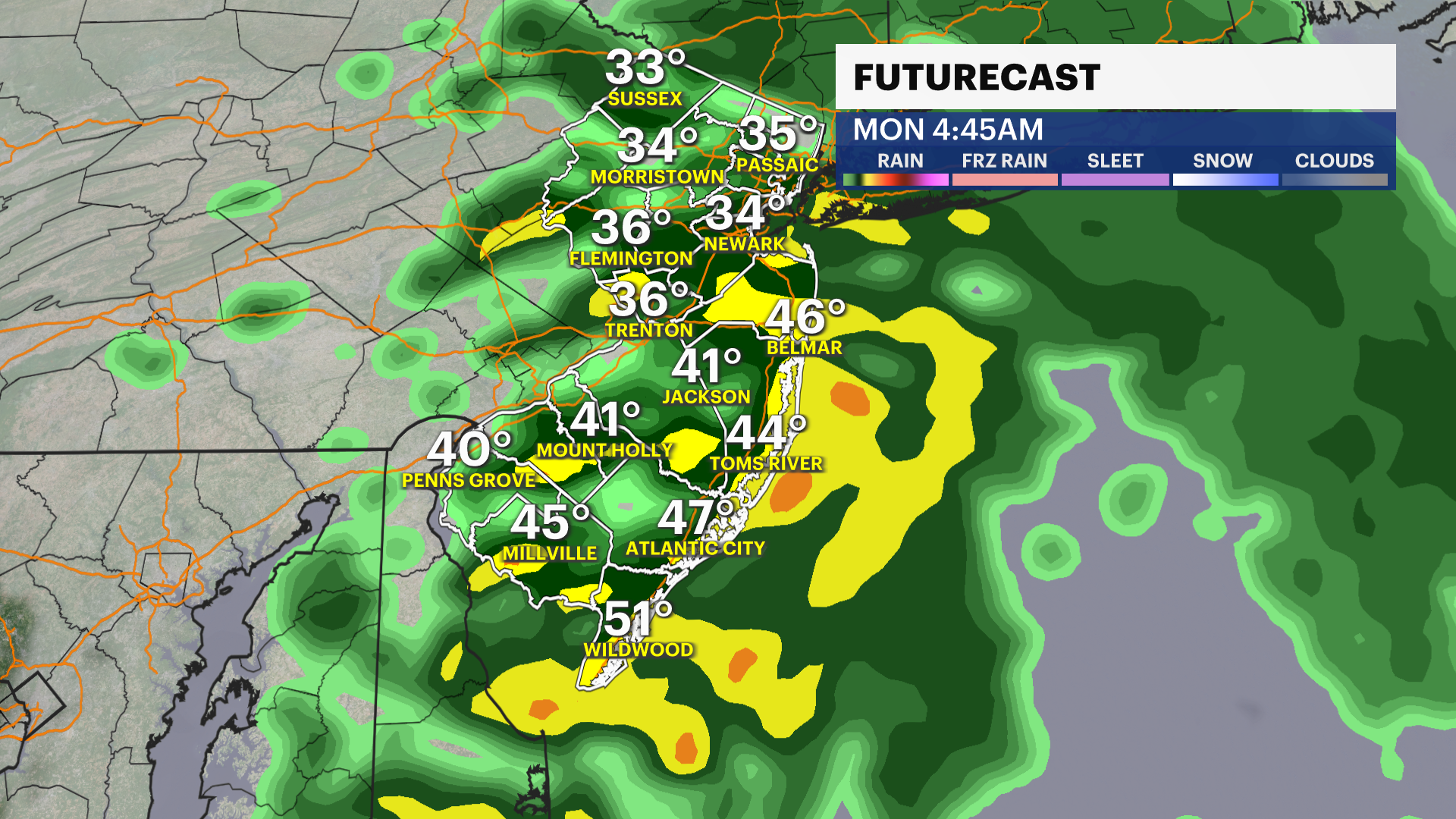 News 12 | New Jersey | STORM WATCH: Rain, snow in northern New Jersey ...