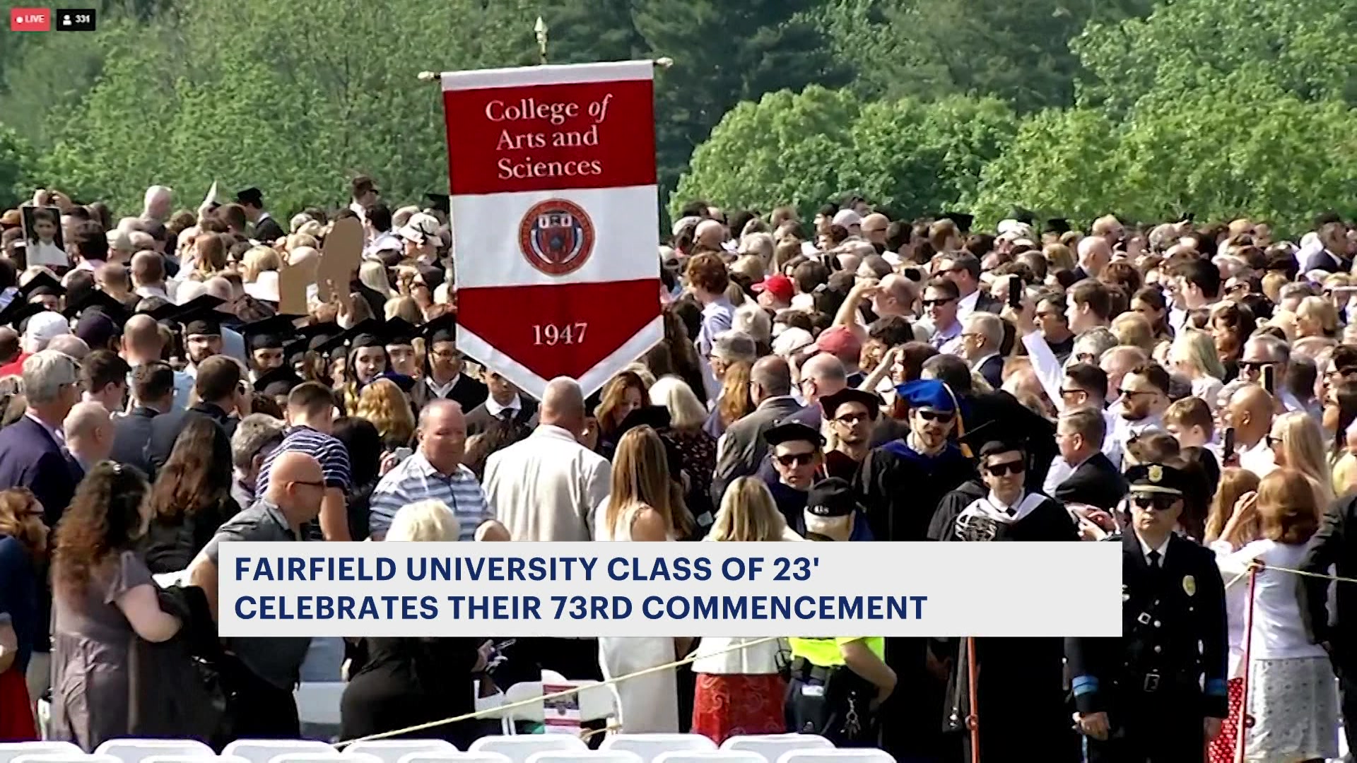 Fairfield University holds its 73rd commencement ceremony