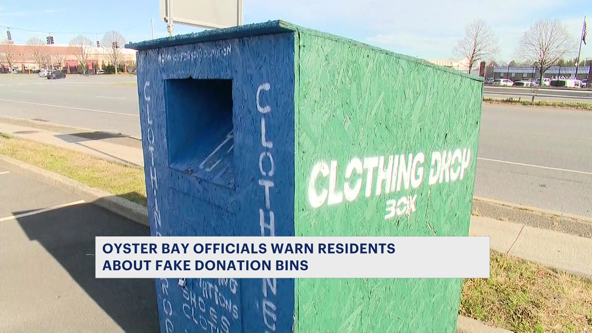Oyster Bay officials warn residents about fake donation bins