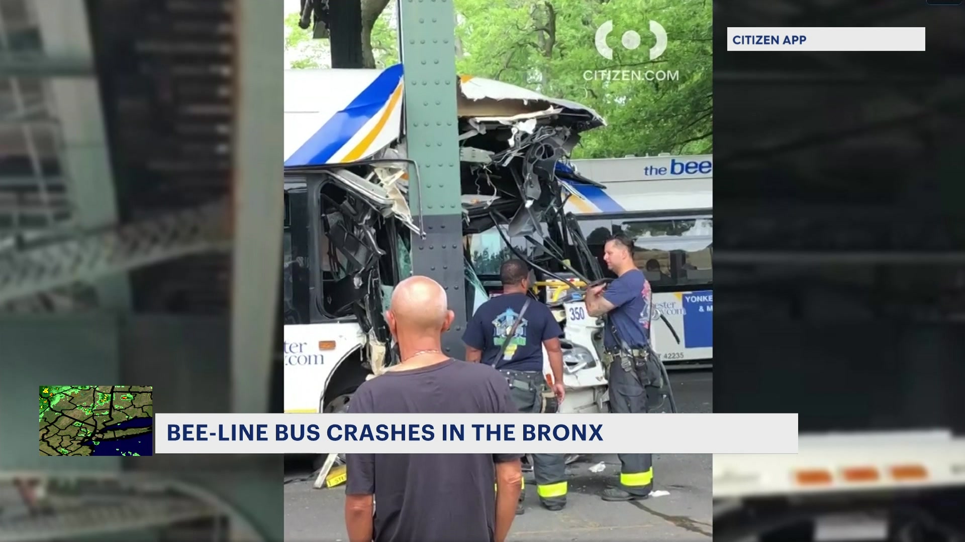 Bee-Line Bus from Yonkers crashes in the Bronx; 14 taken to the hospital