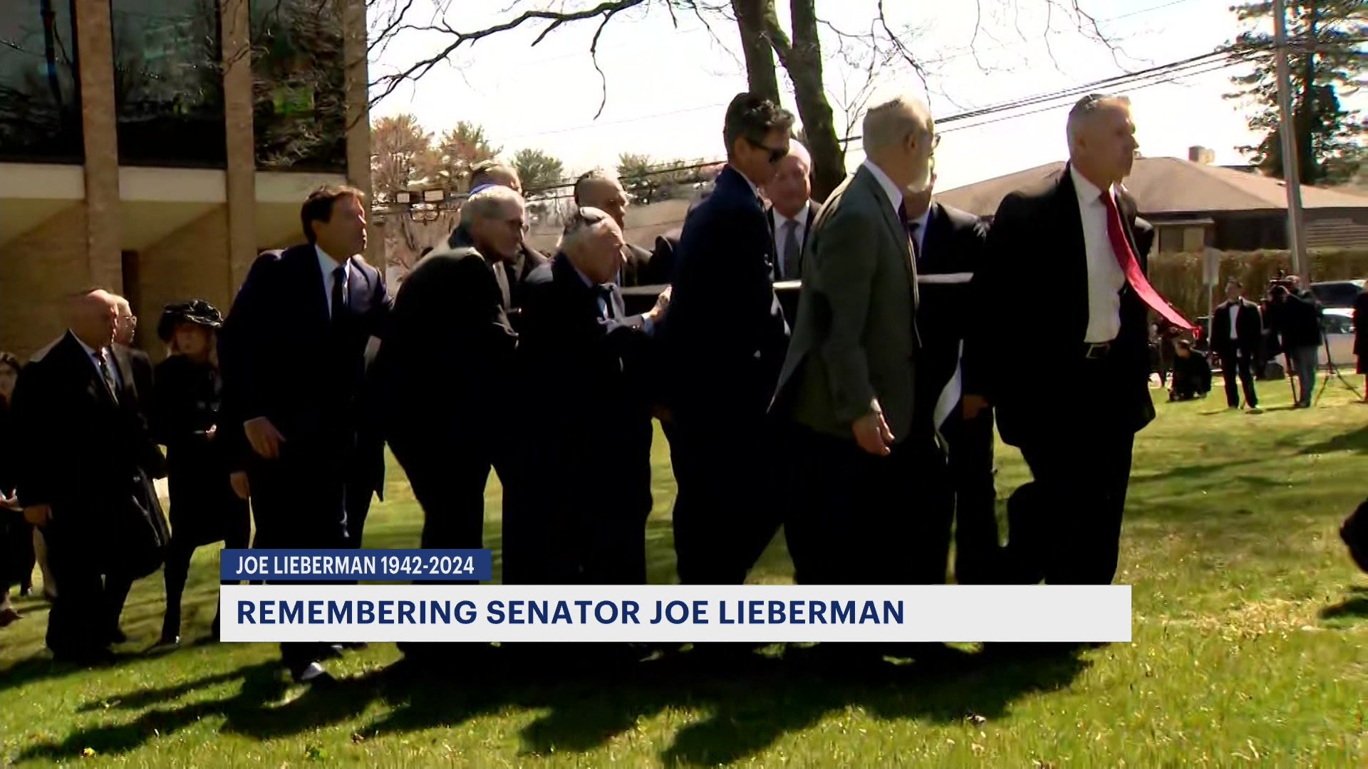 Former US Sen. Joe Lieberman remembered at hometown funeral service