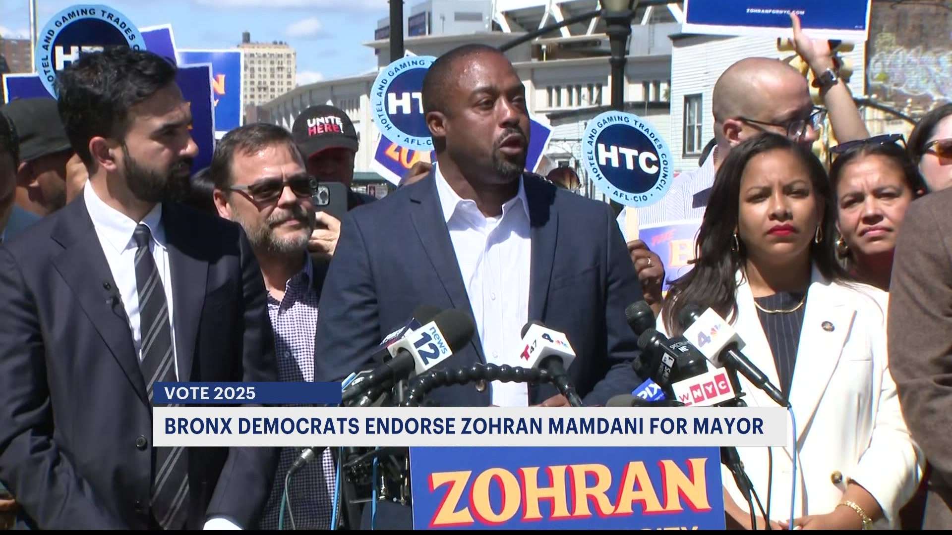 News 12 | The Bronx | Zohran Mamdani secures key Bronx endorsement in ...
