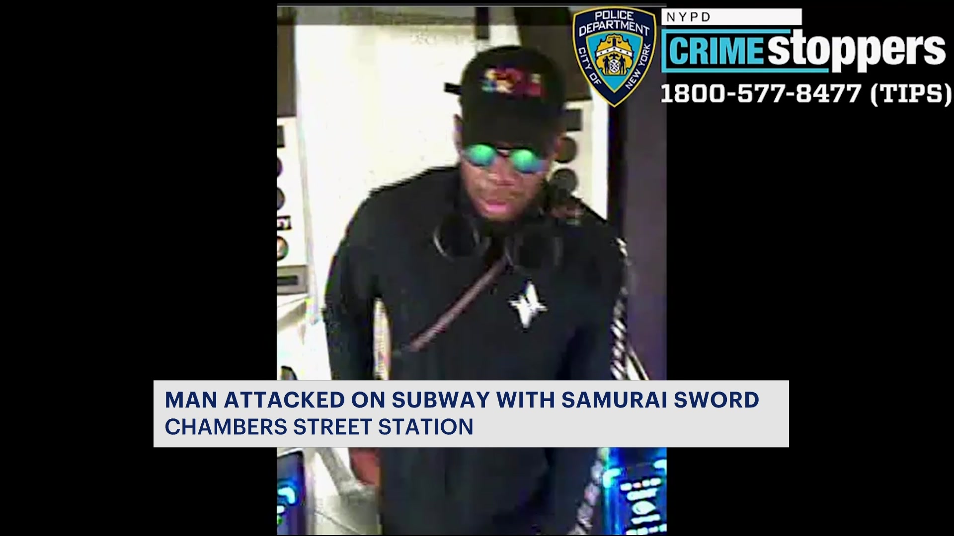 NYPD: Suspect wanted in NYC subway samurai sword attack