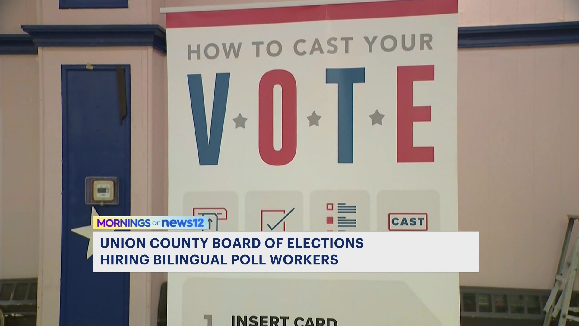 News 12 | New Jersey | Bilingual poll workers needed in Union County ...