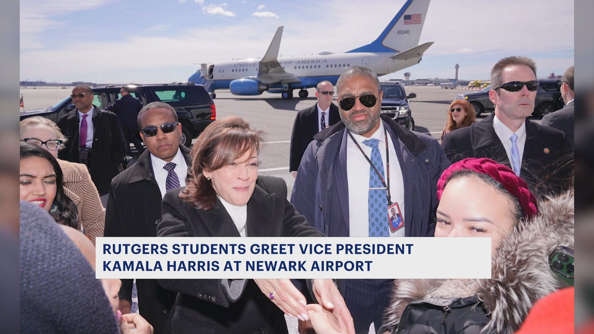 Rutgers students, staff meet VP Harris