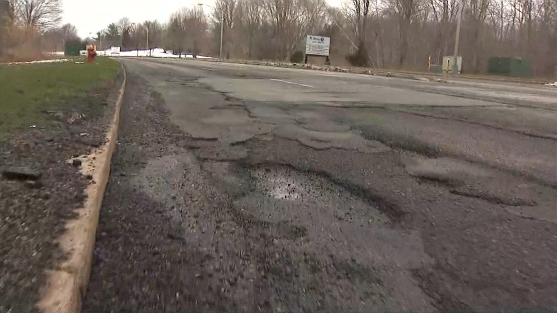 Potholes form all over New Jersey
