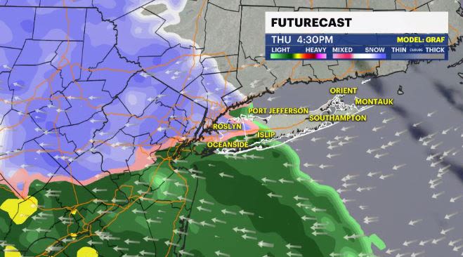 WEATHER TO WATCH: Threat of brief wintry mix Thursday before rainy ...