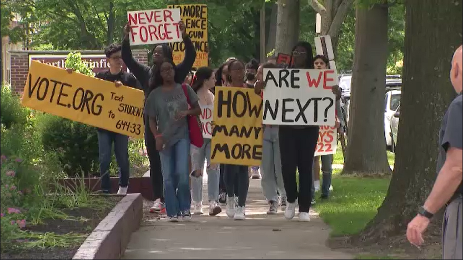 ‘Taking a stand’ – North Plainfield HS students stage walkout to ...