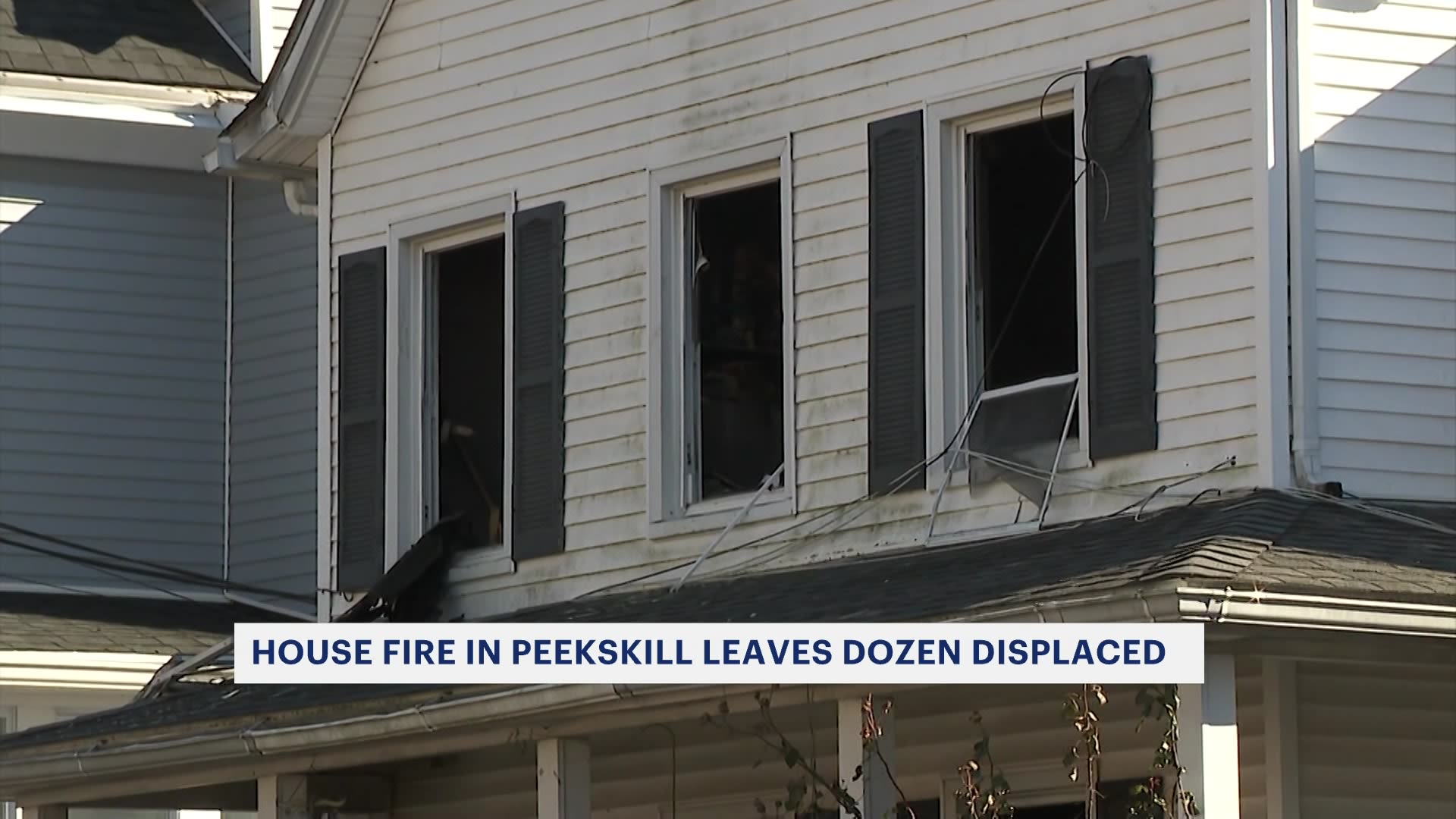 Dozen displaced after fire rips through Peekskill multi-family home