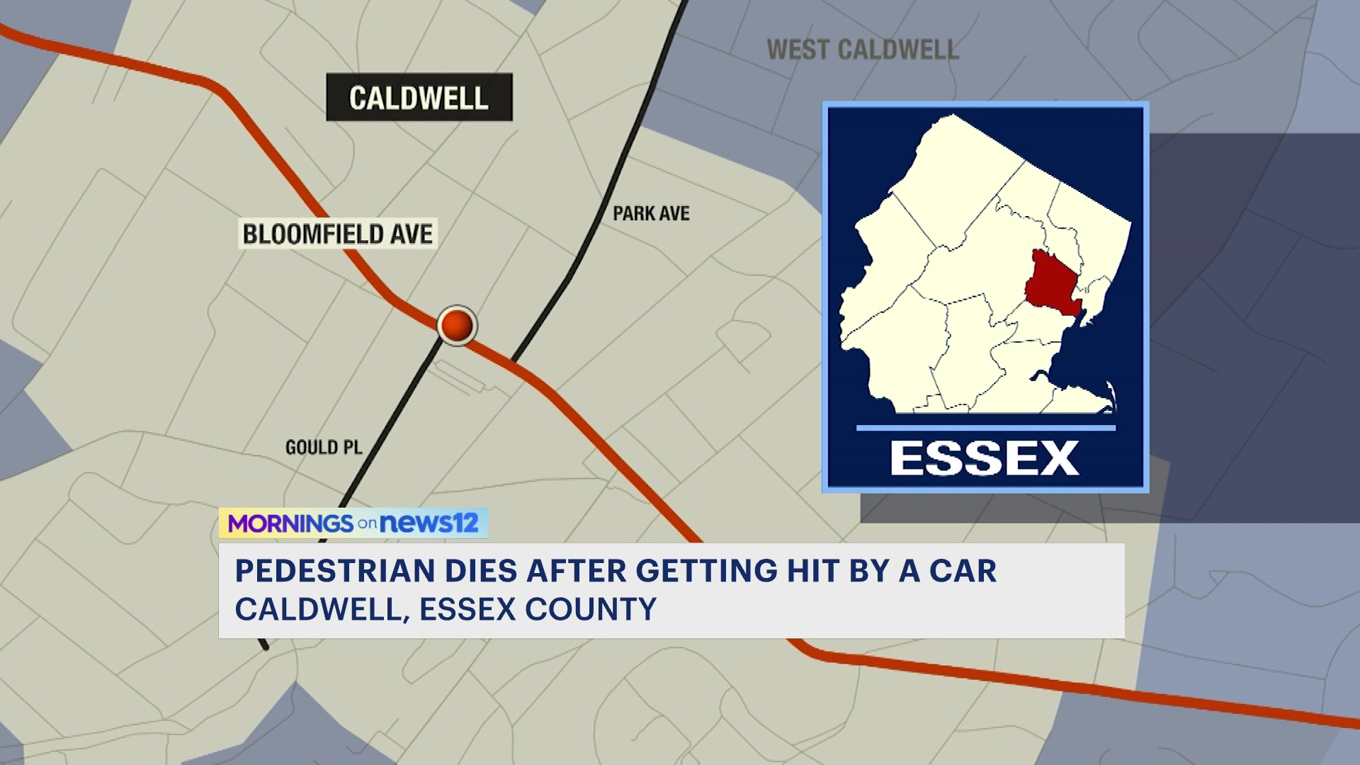 News 12 | New Jersey | Man Struck Killed Vehicle Caldwell Nj